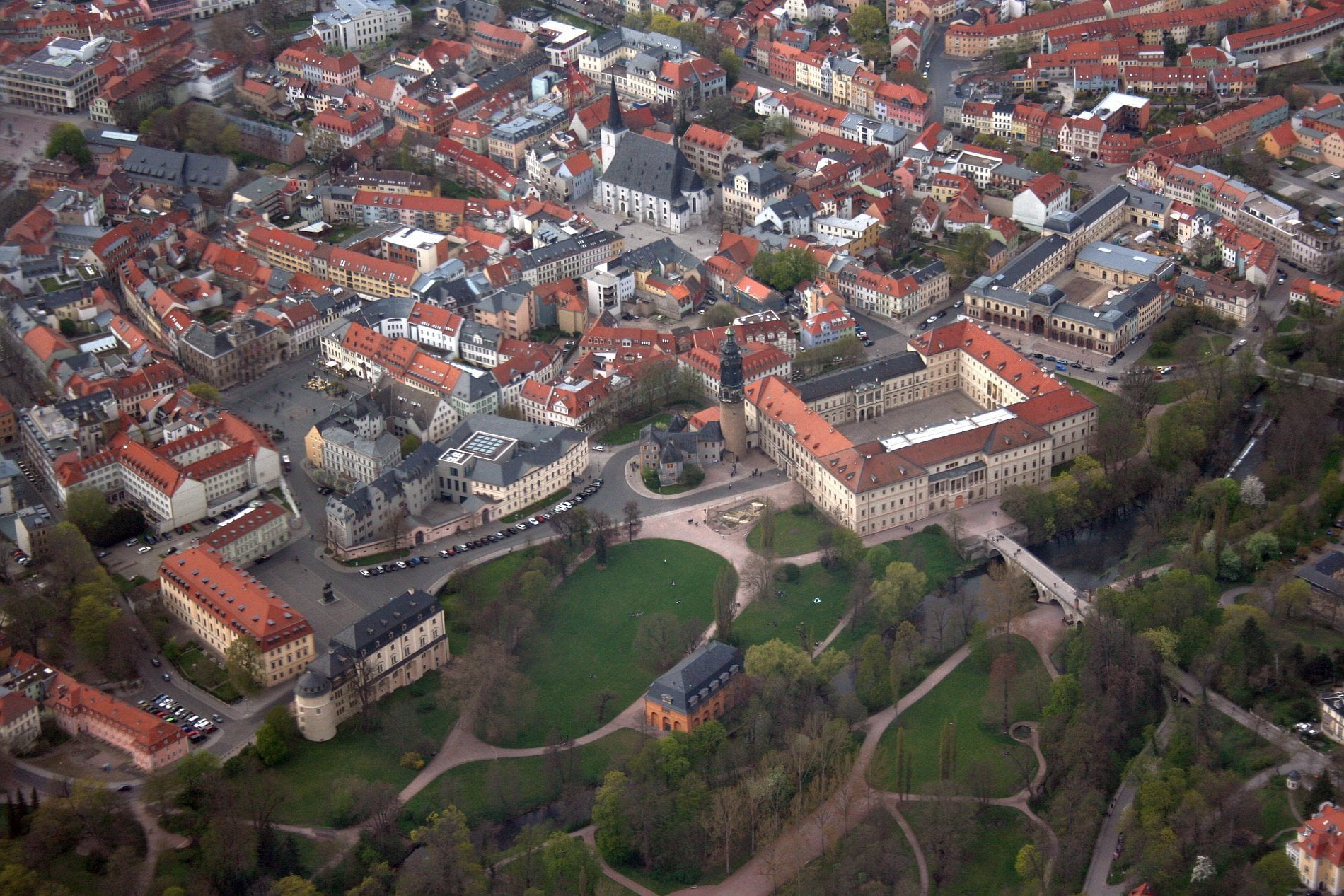 Rundflug über die Städte Gera - Jena - Weimar
